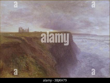 Hunt Alfred William - Whitby Abbey with Boats Sailing out of the ...