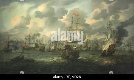The Four Days' Battle: the burning of HMS Royal Prince, 3 June 1666 ...