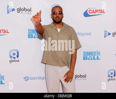 Jay London attending the Capital Summertime Ball 2025 at the Wembley ...