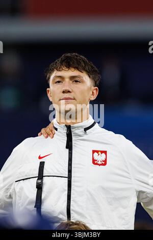 Patryk Peda seen during UEFA Euro U-21 2025 game between national teams ...