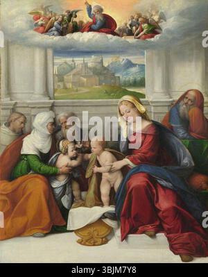 Garofalo painting; Garofalo "The Holy Family with Saint Elizabeth and ...