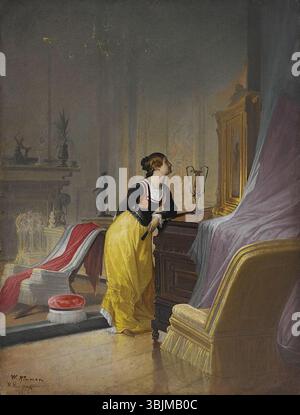 William Rimmer - Interior-Before the Picture Stock Photo - Alamy