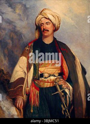 David Roberts' 1840 oil painting 'A View in Cairo' presents a detailed ...