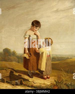 The Broken Pitcher 1815 by William Frederick Witherington Stock Photo ...
