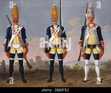 David Morier’s painting depicts Grenadiers from the 'Hirzel' and ...