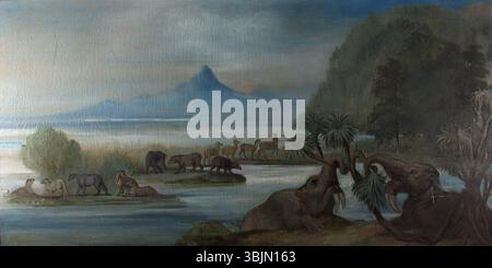 Tertiary Mammals of Europe by Benjamin Waterhouse Hawkins Stock Photo ...