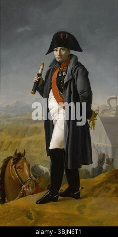 This artwork depicts Napoleon Bonaparte preparing for an invasion of ...