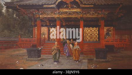 Shiba Zojoji by Kobayashi Mango Stock Photo - Alamy