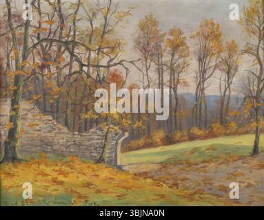 Max Oehler - Herbstliche Parklandschaft, 1930 Stock Photo - Alamy