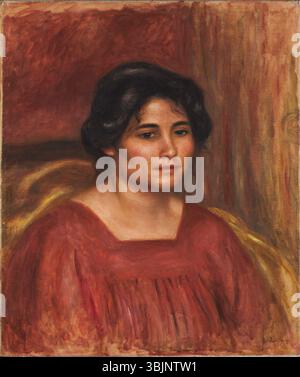 Gabrielle in a red dress - 1908 - Oil on canvas 46,5 x 55 cm ...