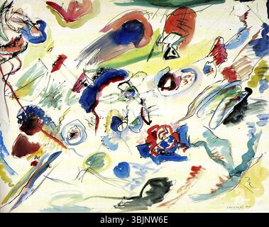 Wassily Kandinsky First Abstract Watercolor 1910 abstract watercolor ...