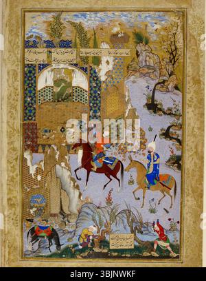 'Nushirvan and the Owls' from Khamsa Nizami (1539-40) is a Persian ...