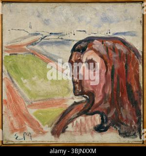 'Head by Head' by Edvard Munch features two heads placed closely ...