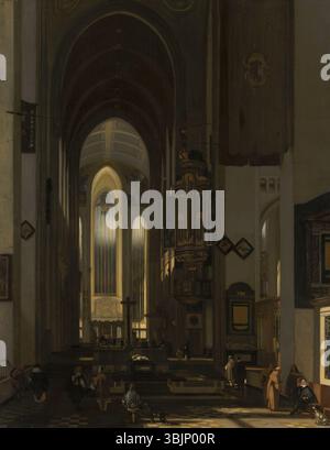 Interior of a Church. 1668. Emanuel de Witte - Interior of a Protestant ...