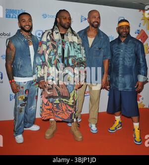 JLS (Aston Merrygold, Oritse Williams, Marvin Humes and JB) during the ...