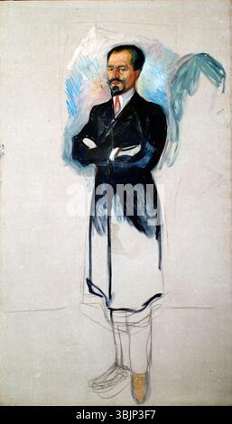 Edvard Munch’s oil on canvas painting 'History,' created between 1910 ...