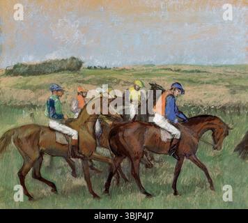 This painting by Edgar Degas depicts a jockey, a recurring subject in ...