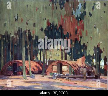 Canada Camp, Chateau de la Haie before 1919 by John William Beatty ...