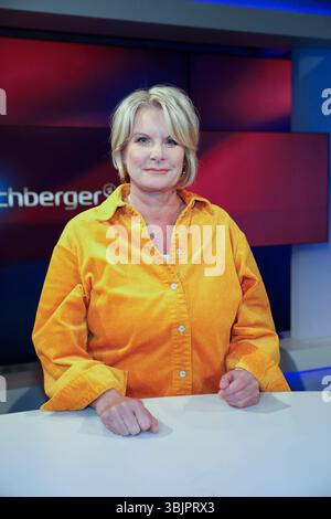 Susanne Gaschke in der ARD-Talkshow maischberger im Studio Berlin ...