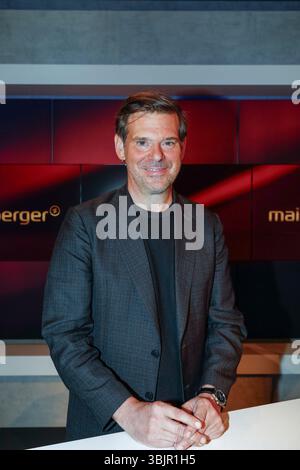 Gregor Peter Schmitz in the ARD talk show 'maischberger' in the Berlin ...