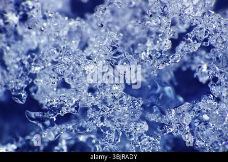 Hoarfrost on the branches. Ice crystals are gorgeous like faceted ...