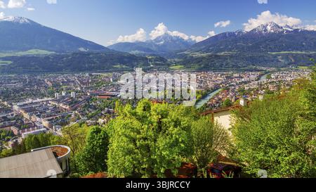 Inn Valley in the Tyrolean Alps near Innsbruck, Tyrol, Austria Stock ...