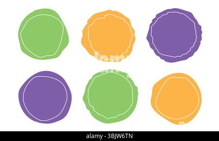 Colorful doodle frames collection Stock Vector Image & Art - Alamy