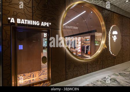 A Bathing Ape premium store at Mandarin Gallery mall, a branded ...