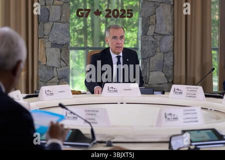 Prime Minister Mark Carney takes part in a bilateral meeting with ...