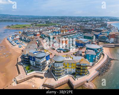 Exmouth, Devon, UK. 17th June 2025. UK Weather. General aerial view of ...