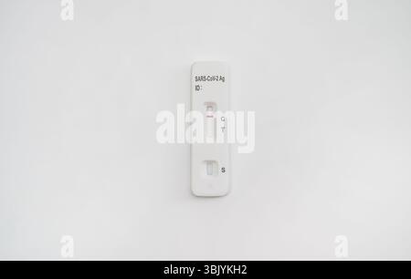 Express corona test. Negative covid antigen test Stock Photo - Alamy
