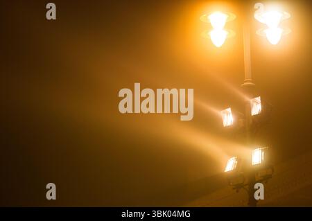 Industrial reflectors outdoors at night Stock Photo - Alamy