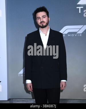 Blake Slatkin attends the world premiere of "F1 The Movie" in Times ...