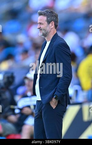 Panama head coach Thomas Christiansen gestures during the World Cup ...