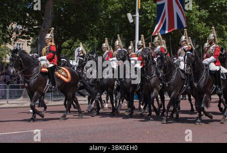 Mounted Lifeguards Trooping The Colour Color The Mall Westminster ...