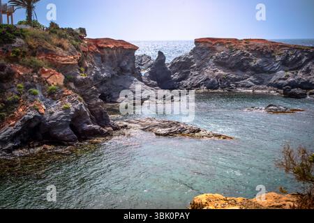 Beautiful Cabo de Palos coast (Murcia community, Spain) on a sunny day ...