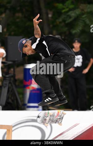 Felipe Gustavo of Brazil competes in the men's final of the street ...