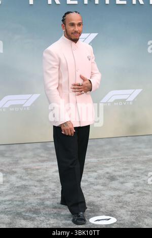 Lewis Hamilton attends the "F1: The Movie" European Premiere at ...