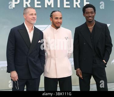 BRAD PITT and DAMSON IDRIS in F1: THE MOVIE (2025), directed by JOSEPH ...