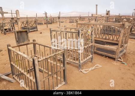 Abandoned historical cemetery in Atacama desert, Chile, South America ...