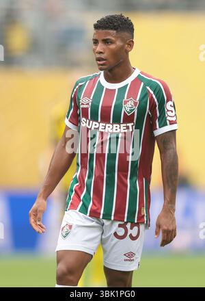 Hercules of Fluminense FC looks on prior to the FIFA Club World Cup ...