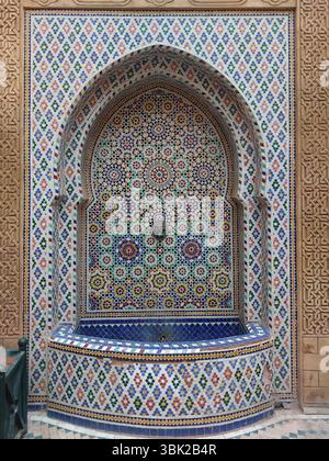 Intricate tile patterns from a historic building in Turkey in bright ...