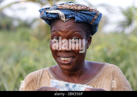 Pineapple plantation worker in Allada, Benin. Pineapple plantation ...