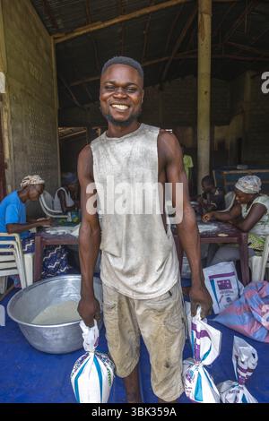 Organic rice production in Agoutome, Benin. Organic rice production in ...