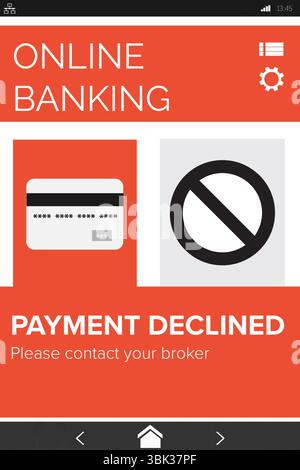 Digital banking on a transparent screen Stock Photo - Alamy