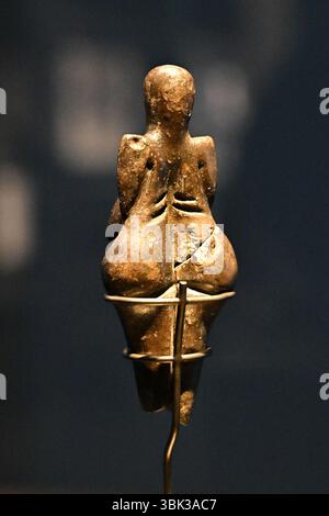 Original statue Venus of Dolni Vestonice is seen at the Venus 100 ...