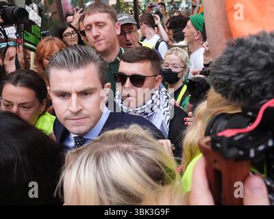Solicitor Darragh Mackin of Phoenix Law, speaks to the media following ...