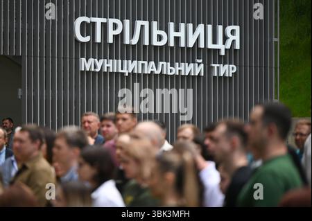 The inauguration of the Strilnytsia municipal shooting range is ...