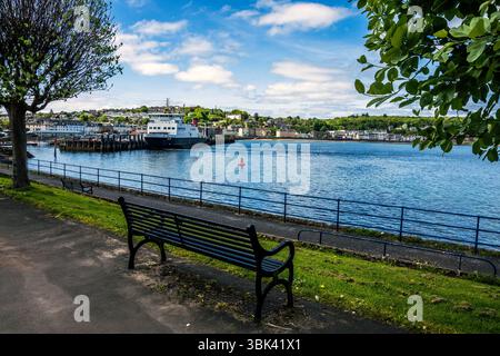 View of Rothesay and the harbour Stock Photo - Alamy