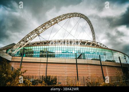 The architecture of the Wembley Stadium in London Stock Photo - Alamy